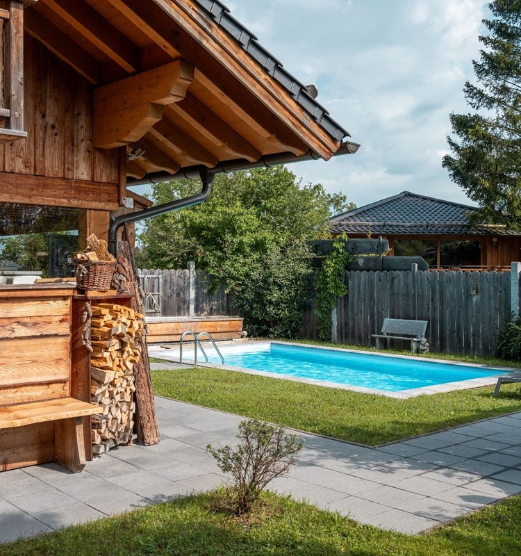 Pool-Chalet in den Bayern Chalets im Berchtesgadener Land